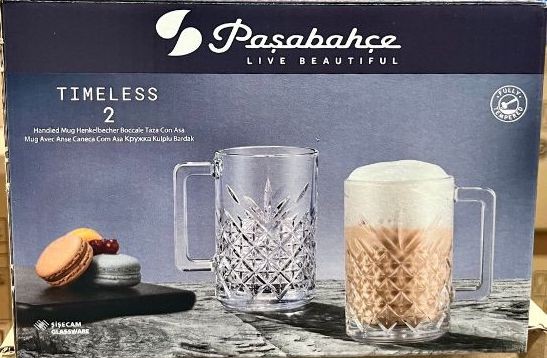 Pasabahce TIMELESS 55472 Henkelbecher 315 ml 2er Set | CiCi HOME